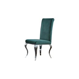 KAWOLA ESSZIMMERSTUHL LEIA Gr&uuml;n Velvet