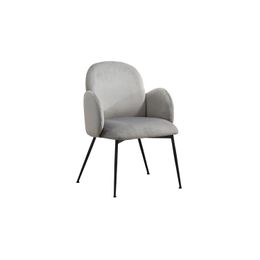 KAWOLA ESSZIMMERSTUHL DEON Grau Velvet (1er-Set)