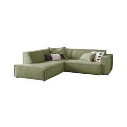 KAWOLA ECKSOFA SAMU Gr&uuml;n Cord
