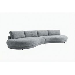 KAWOLA BIG SOFA PADANA Grau Flachgewebe