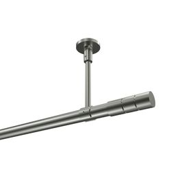 GARDINENSTANGE Sonette Elanto 320 cm (geteilt in 2 x 160 cm), 1-l&auml;ufig, 20 mm &Oslash; Edelstahl-Optik
