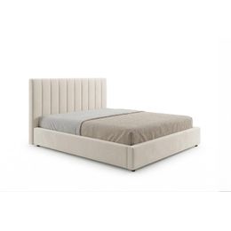 KAWOLA POLSTERBETT CATTURA Cremewei&szlig; Velvet