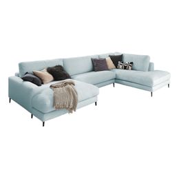 KAWOLA WOHNLANDSCHAFT CARA Hellblau Cord