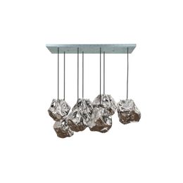 KAWOLA H&Auml;NGELAMPE EDESSA Silber Glas