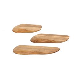 KAWOLA WANDREGAL HUZO 3ER SET Holz Akazie