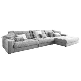 KAWOLA ECKSOFA XL LANA Hellgrau Cord