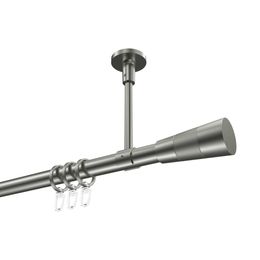 GARDINENSTANGE Sonette Tanara 100 cm, 1-l&auml;ufig, 20 mm &Oslash; Edelstahl-Optik