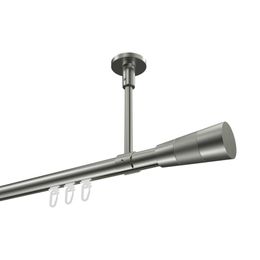 GARDINENSTANGE INNENLAUF Sonette Tanara 520 cm (geteilt in 4 x 130 cm), 1-l&auml;ufig, 20 mm &Oslash; Edelstahl-Optik