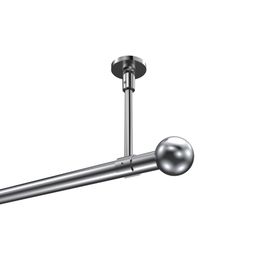 GARDINENSTANGE Sonette Luino 240 cm (geteilt in 2 x 120 cm), 1-l&auml;ufig, 20 mm &Oslash; Chrom