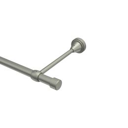 GARDINENSTANGE Primus Lucan 140 cm, 1-l&auml;ufig (ohne Ringe), 16 mm &Oslash; Chrom matt