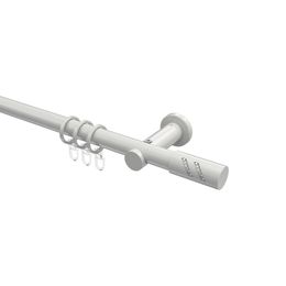 GARDINENSTANGE Platon Zoena 280 cm (geteilt in 2 x 140 cm), 1-l&auml;ufig, 20 mm &Oslash; Wei&szlig;