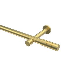 GARDINENSTANGE Prestige Elanto 360 cm (geteilt in 2 x 180 cm), 1-l&auml;ufig (ohne Ringe), 20 mm &Oslash; Messing-Optik