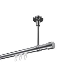 GARDINENSTANGE INNENLAUF Sonette Santo 540 cm (geteilt in 3 x 180 cm), 1-l&auml;ufig, 20 mm &Oslash; Chrom