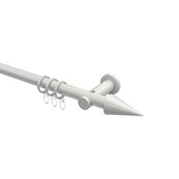 GARDINENSTANGE Platon Savio 540 cm (geteilt in 3 x 180 cm), 1-l&auml;ufig, 20 mm &Oslash; Wei&szlig;