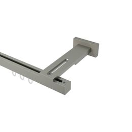GARDINENSTANGE INNENLAUF Quadline (Multi) Sono 520 cm (geteilt in 4 x 130 cm), 1-l&auml;ufig, 20x20 mm Satin-Silber