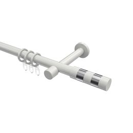 GARDINENSTANGE Prestige Mavell 140 cm, 1-l&auml;ufig, 20 mm &Oslash; Wei&szlig;