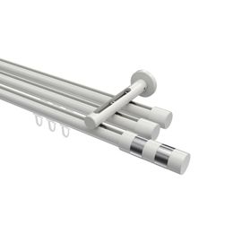 GARDINENSTANGE INNENLAUF Siteno Mavell 140 cm, 3-l&auml;ufig, 20 mm &Oslash; Wei&szlig;