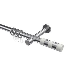 GARDINENSTANGE Prestige Mavell 280 cm (geteilt in 2 x 140 cm), 1-l&auml;ufig, 20 mm &Oslash; Chrom