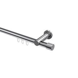 GARDINENSTANGE INNENLAUF Platon Santo 260 cm (geteilt in 2 x 130 cm), 1-l&auml;ufig, 20 mm &Oslash; Chrom