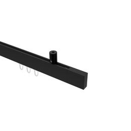 GARDINENSTANGE INNENLAUF Sonius Lox 200 cm, 1-l&auml;ufig, 14x35 mm Schwarz