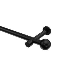 GARDINENSTANGE Prestige Luino 420 cm (geteilt in 3 x 140 cm), 1-l&auml;ufig (ohne Ringe), 20 mm &Oslash; Schwarz