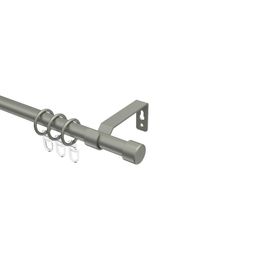 GARDINENSTANGE Olymp Lucan 400 cm (geteilt in 2 x 200 cm), 1-l&auml;ufig, 16 mm &Oslash; Chrom matt