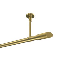 GARDINENSTANGE Sonette Verano 200 cm, 1-l&auml;ufig, 20 mm &Oslash; Messing-Optik