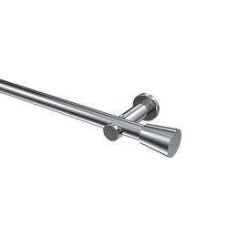 GARDINENSTANGE Platon Sitra 160 cm, 1-l&auml;ufig (ohne Ringe), 20 mm &Oslash; Chrom