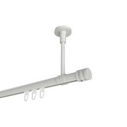 GARDINENSTANGE INNENLAUF Sonette Estana 180 cm, 1-l&auml;ufig, 20 mm &Oslash; Wei&szlig;