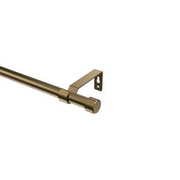 GARDINENSTANGE Olymp Lucan 360 cm (geteilt in 2 x 180 cm), 1-l&auml;ufig (ohne Ringe), 16 mm &Oslash; Messing Antik