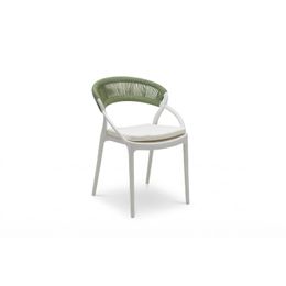 KAWOLA GARTENSTUHL KISO Gr&uuml;n Kunststoff Stapelbar (1er-Set)