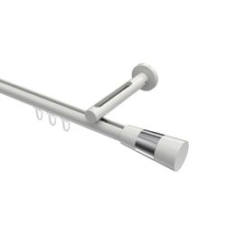 GARDINENSTANGE INNENLAUF Siteno Tanara 260 cm (geteilt in 2 x 130 cm), 1-l&auml;ufig, 20 mm &Oslash; Wei&szlig;