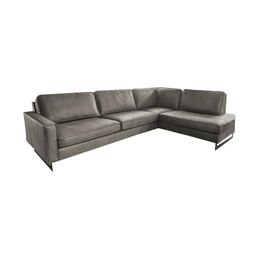 KAWOLA ECKSOFA VILNIUS Anthrazit Lederfaserstoff