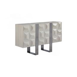 KAWOLA SIDEBOARD MARGO Grau Holz, Metall