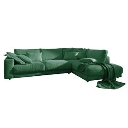 KAWOLA ECKSOFA MADELINE Smaragdgr&uuml;n Cord
