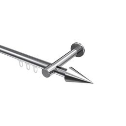 GARDINENSTANGE INNENLAUF Prestige Savio 360 cm (geteilt in 2 x 180 cm), 1-l&auml;ufig, 20 mm &Oslash; Chrom