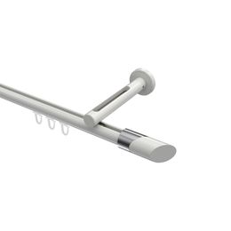 GARDINENSTANGE INNENLAUF Siteno Verano 320 cm (geteilt in 2 x 160 cm), 1-l&auml;ufig, 20 mm &Oslash; Wei&szlig;