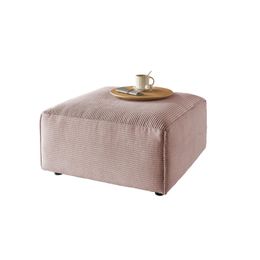 KAWOLA POLSTERHOCKER RANI Pink Cord