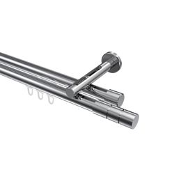 GARDINENSTANGE INNENLAUF Siteno Elanto 140 cm, 2-l&auml;ufig, 20 mm &Oslash; Chrom