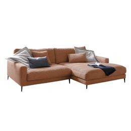 KAWOLA ECKSOFA CARA Braun Cord