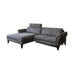 KAWOLA ECKSOFA MIT MOTORISCHER RELAXFUNKTION MALTA Grau Webstoff Relaxfunktion