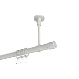 GARDINENSTANGE Sonette Santo 400 cm (geteilt in 2 x 200 cm), 1-l&auml;ufig, 20 mm &Oslash; Wei&szlig;