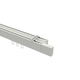 GARDINENSTANGE INNENLAUF Smartline Lox 160 cm, 2-l&auml;ufig, 14x35 mm Wei&szlig;