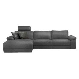 KAWOLA ECKSOFA XL MOTORISCHER RELAXFUNKTION LOLA Grau Webstoff Relaxfunktion