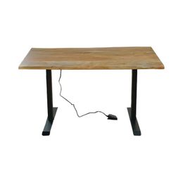 KAWOLA SCHREIBTISCH LORA elektrisch h&ouml;henverstellbar Holz Akazie