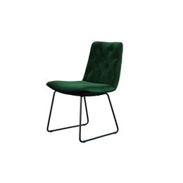 KAWOLA STUHL NEW CHARME Smaragdgr&uuml;n Velvet (1er-Set)