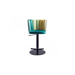 KAWOLA BARHOCKER JADA Gr&uuml;n Velvet Drehbar (360&deg;), H&ouml;henverstellbar (1er-Set)