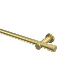 GARDINENSTANGE Platon Santo 520 cm (geteilt in 4 x 130 cm), 1-l&auml;ufig (ohne Ringe), 20 mm &Oslash; Messing-Optik