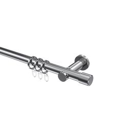 GARDINENSTANGE Platon Santo 120 cm, 1-l&auml;ufig, 20 mm &Oslash; Chrom