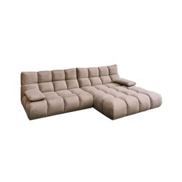 KAWOLA ECKSOFA VIVIEN Braun Velvet